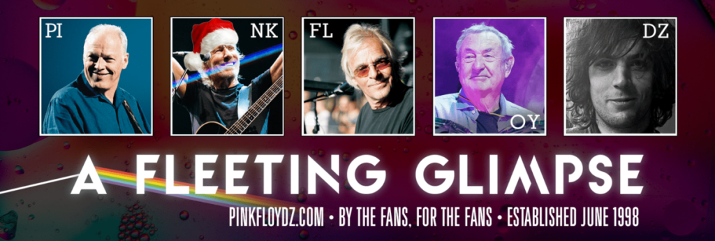 Pink Floyd - Floydian Font - Pink Floyd - A Fleeting Glimpse