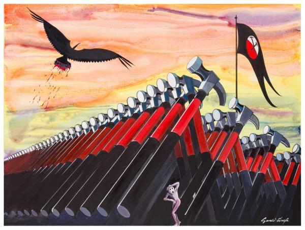 Gerald Scarfe - Pink Floyd's The Wall Marching Hammers at Chiswick ...