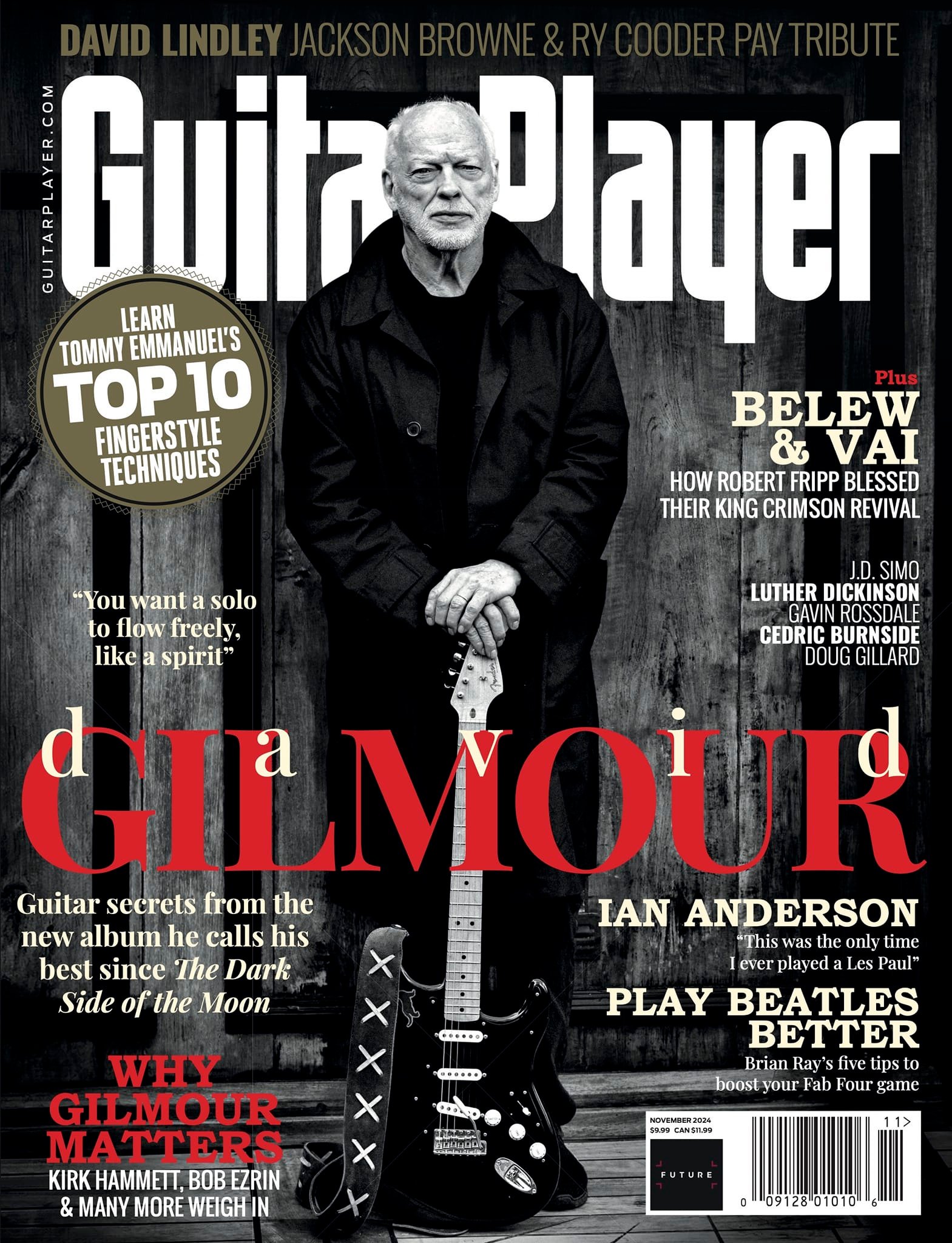 David Gilmour on Front Covers of NEW Guitar Player & Guitar World ...